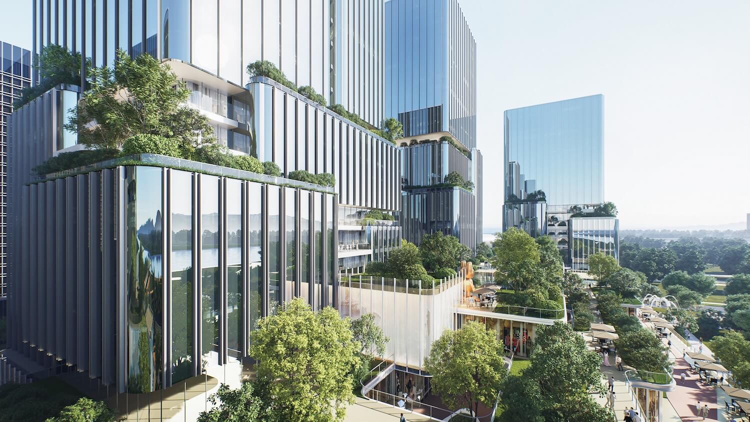 Aedas-designed multi-dimensional urban l|Visualization Aedas-designed multi-dimensional urban l|Visualization