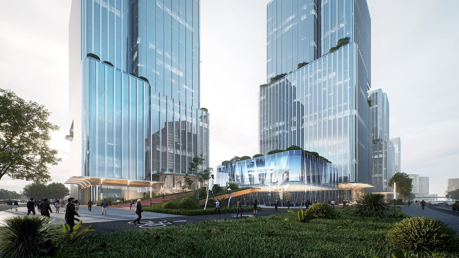 Aedas-designed multi-dimensional urban l|Visualization Aedas-designed multi-dimensional urban l|Visualization